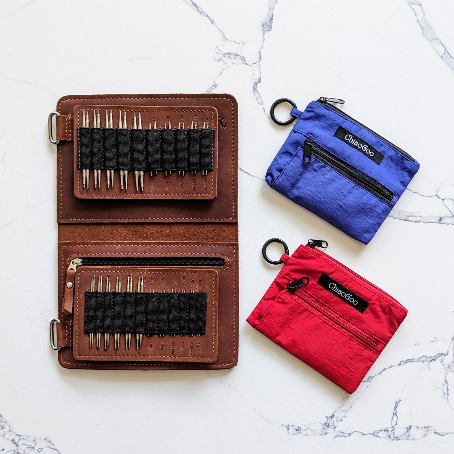 Leather Cable Needle Case | Leather Knitting Accessories – Thread and Maple