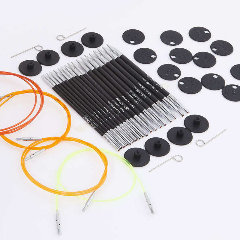 Knitter's Pride Karbonz - Deluxe Set - Interchangeable Knitting Needles ...