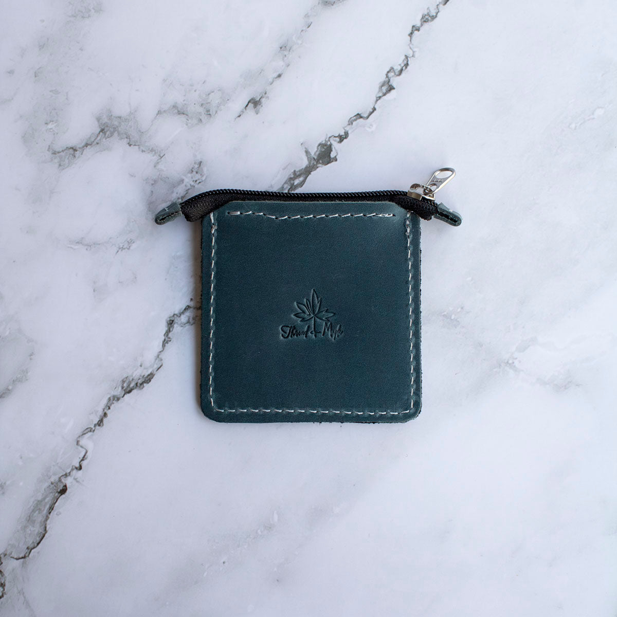 Leather Square Zip Pouch – Thread and Maple