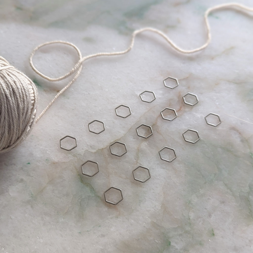 Steel Honeycomb Stitch Markers – Thread and Maple